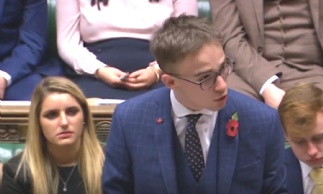The Minster School - Jack Heald speaks in the house of commons